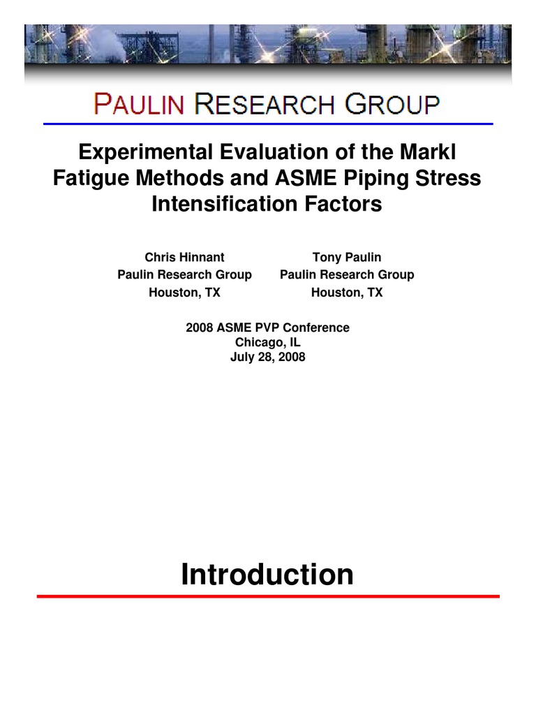 Evaluating Markl Fatigue Methods | PDF | Fatigue (Material) | Pipe ...