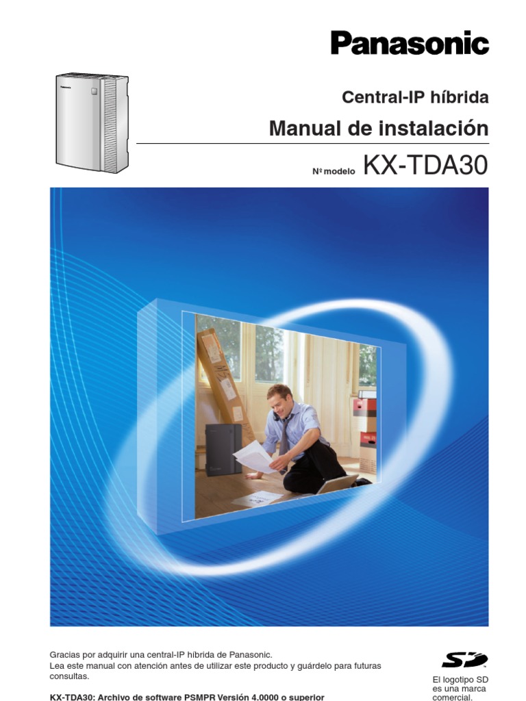 Manual de Instalacion Central Hibrida IP Panasonic KX-TDA30 | PDF | Voz ...