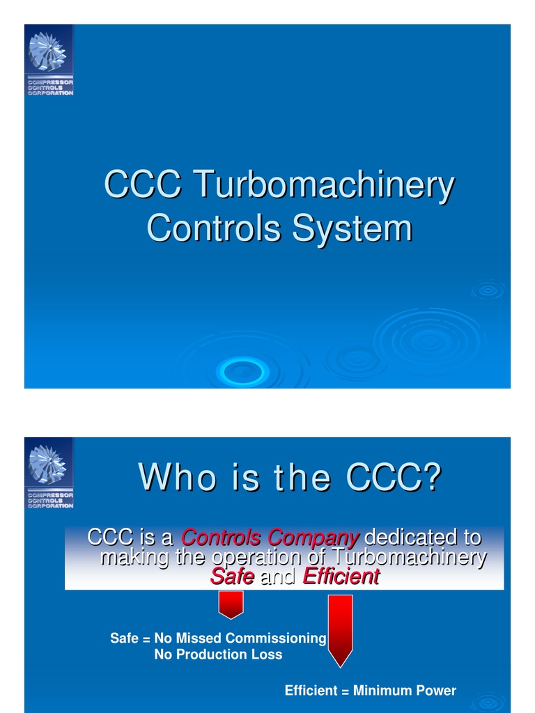 CCC Turbomachinery Controls System | PDF | Gas Compressor | Control System