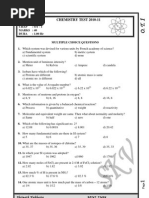 Quantum Numbers MCQ | PDF | Electron Configuration | Atomic Orbital