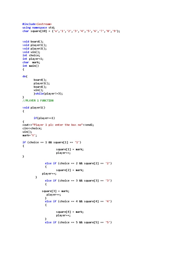 Tic Tac Toe Project Pdf Computer Programming Object Oriented 3720