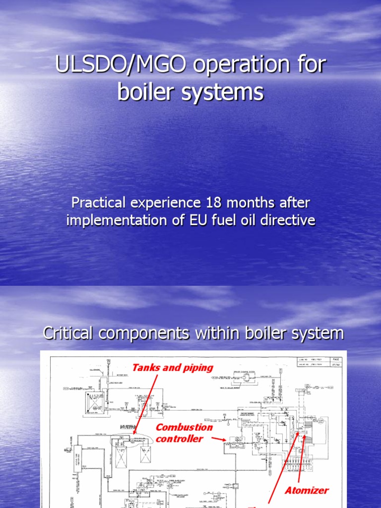 MGO Experience | PDF | Fuel Oil | Boiler