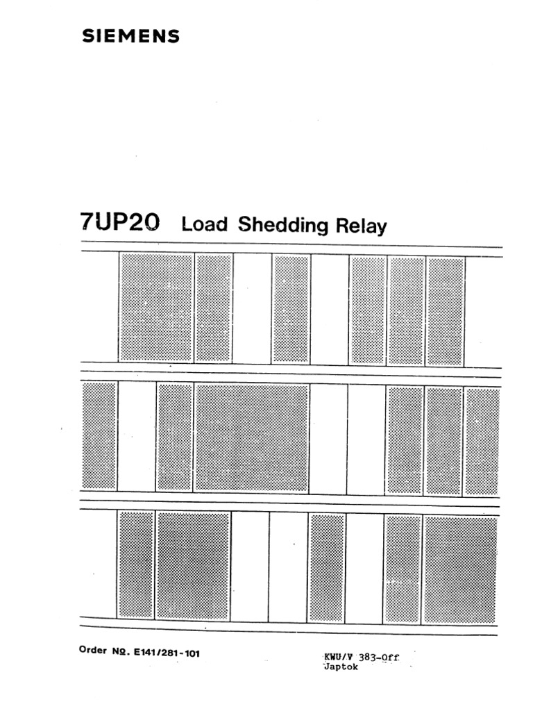Load Shedding Relay | PDF