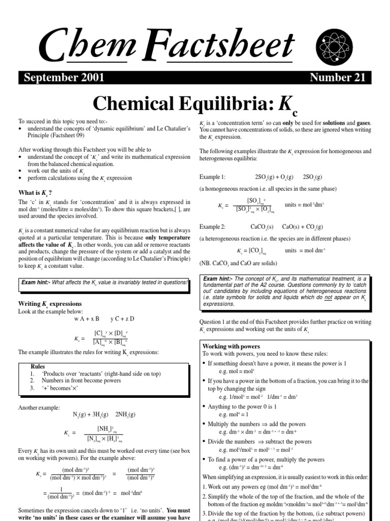 Chem Factsheet | PDF