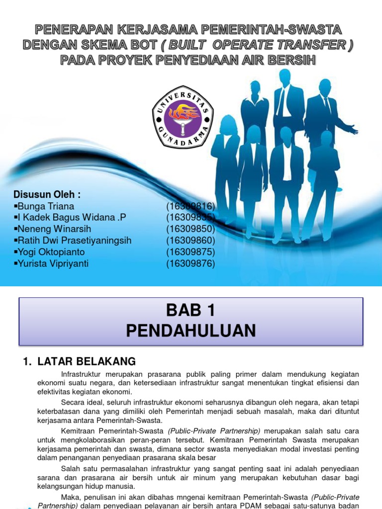 COntoh Penerapan BOT Di Indonesia | PDF | Bisnis | Pengelolaan Keuangan ...