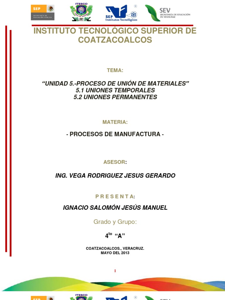 Procesos de Unión de Materiales Metálicos | PDF | Soldadura | Construcción