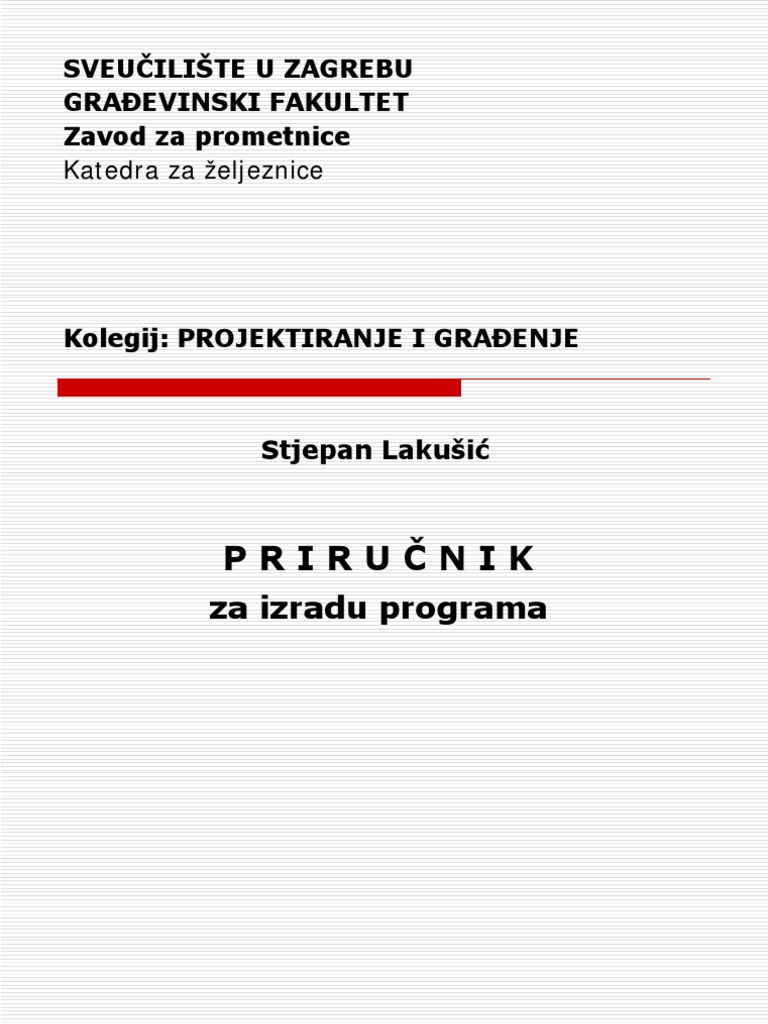 Projektiranje Zeljeznica Prirucnik WWW - Download-Knjiga - Info | PDF