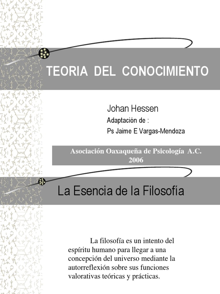 Teoria Del Conocimiento | PDF | Empirismo | Realismo filosófico
