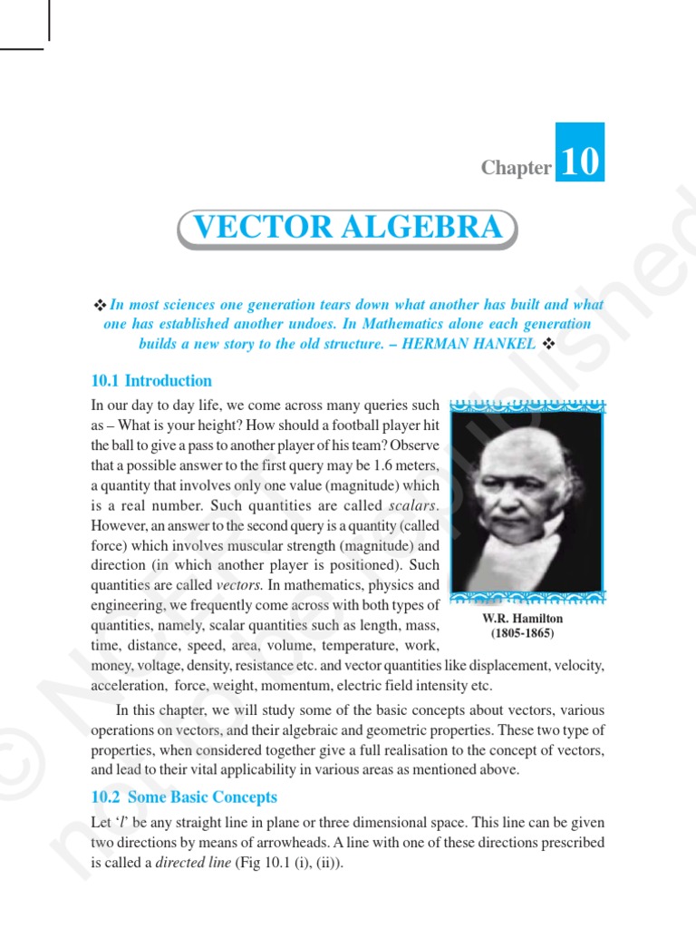 Vector Algebra | PDF | Euclidean Vector | Norm (Mathematics)
