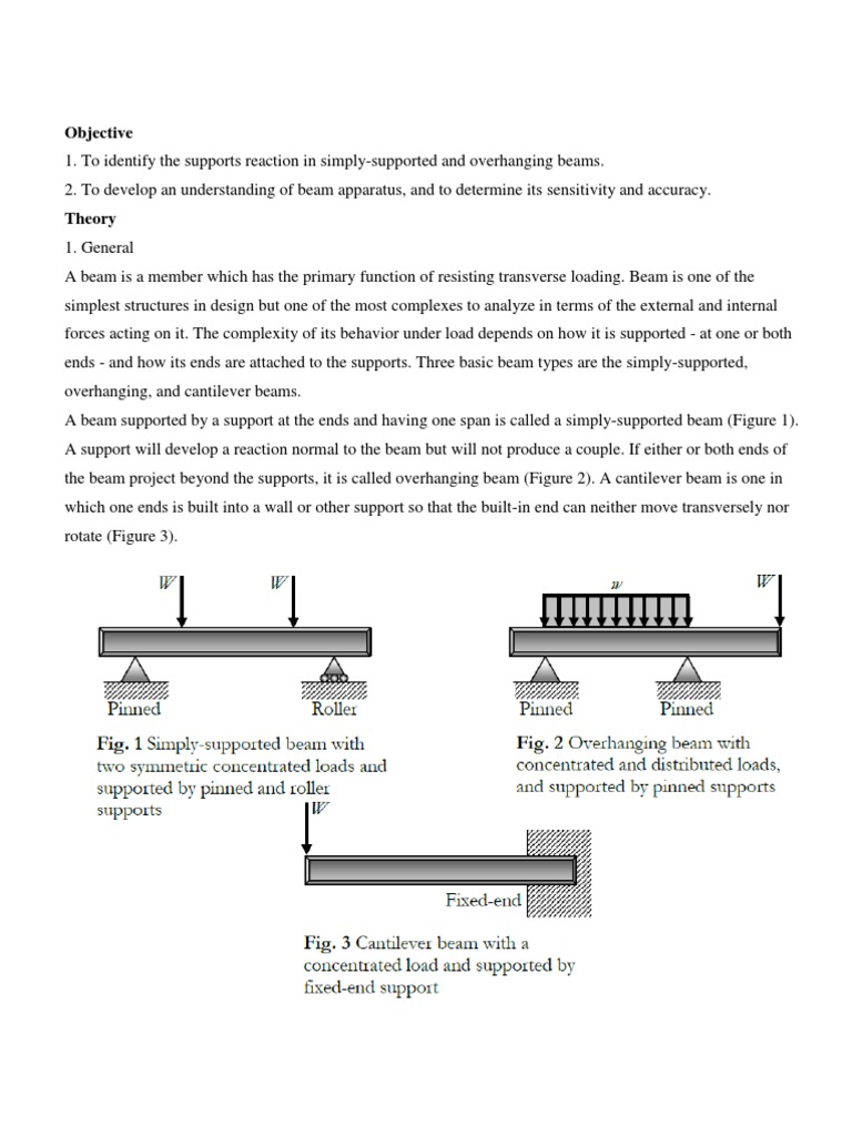 Cantilever Beam Deflection Analysis | PDF | Beam (Structure) | Yield ...