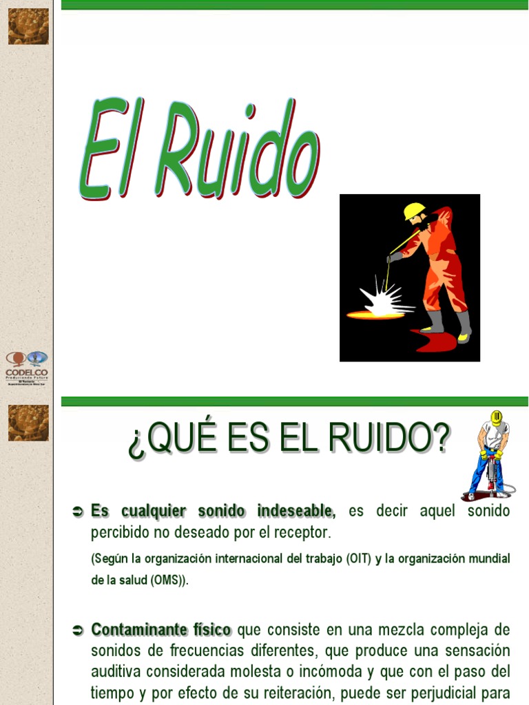 Charla Emisión de Ruido 1 | PDF | Decibel | ruido