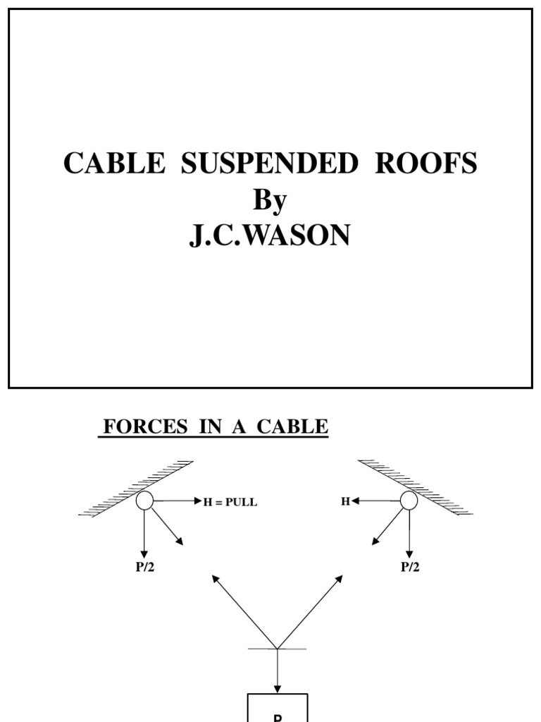 Cable Suspended Roof Structures Overview | PDF | Truss | Structural ...
