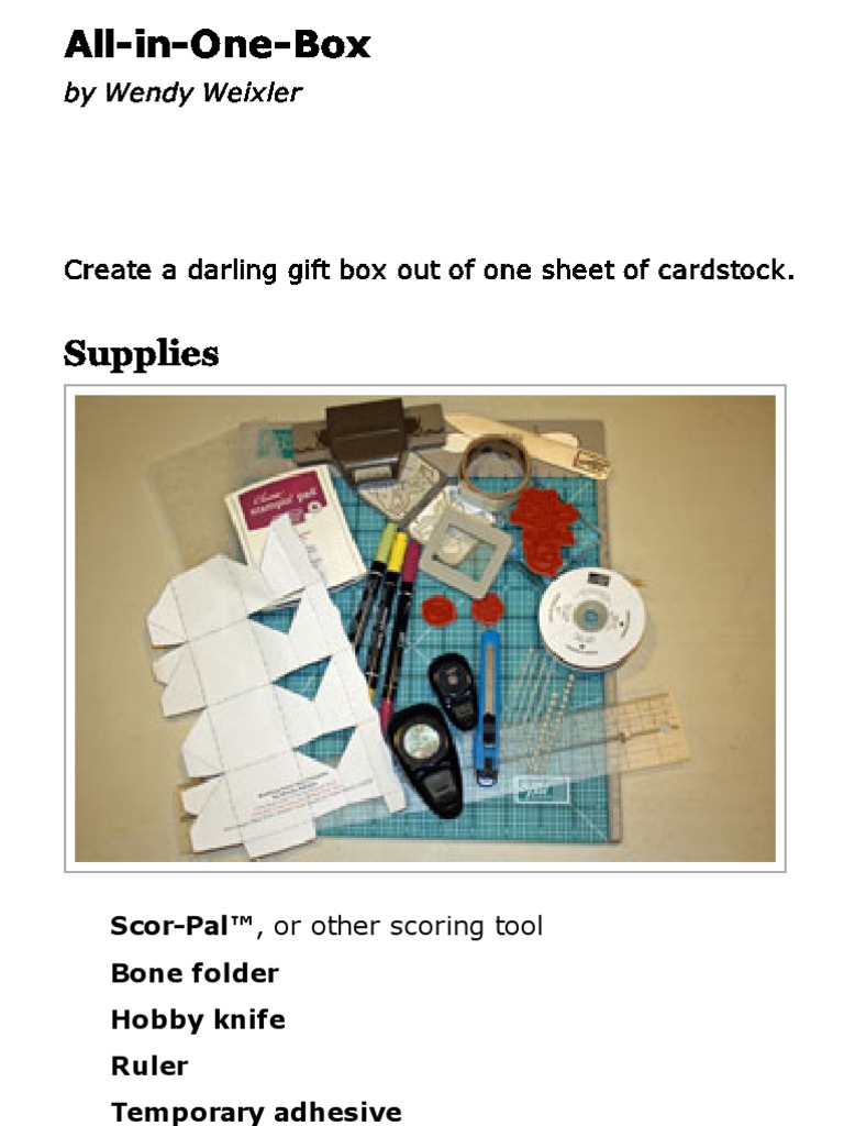 All in One Box | PDF