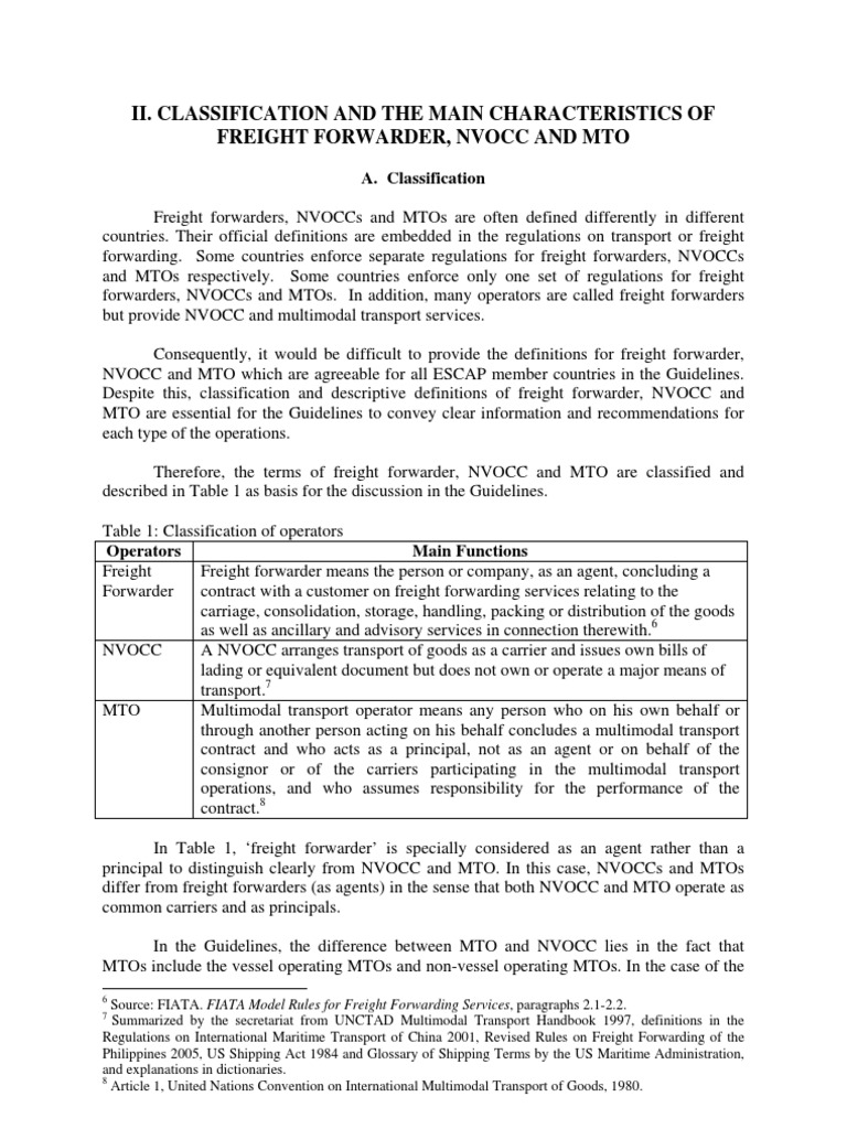 NVOCC vs Freight Forwarder Explained | PDF | Industries | Transport