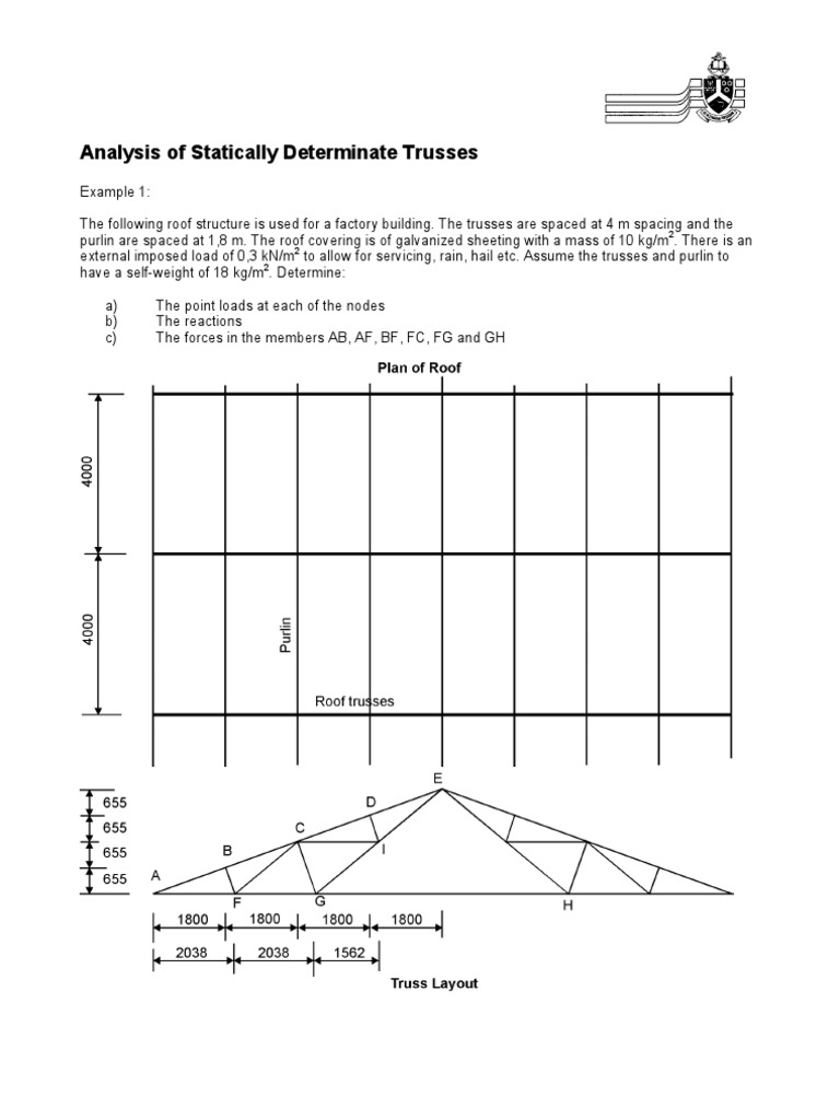 Statically Determinate Trusses Analysis | PDF | Truss | Building Engineering