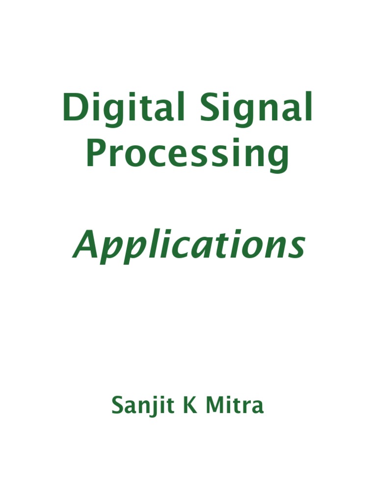 Digital Signal Processing Applications | PDF