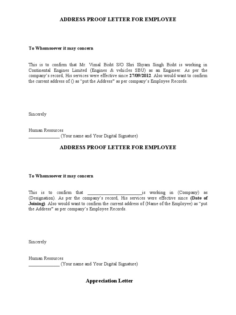 HR Important Letter | PDF | Competence (Human Resources) | Employment