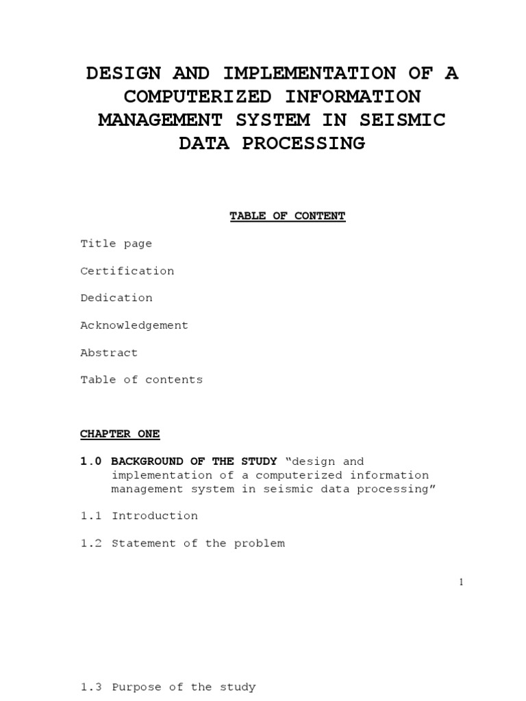 Seismic Data System Design Guide | PDF | Implementation | Specification ...