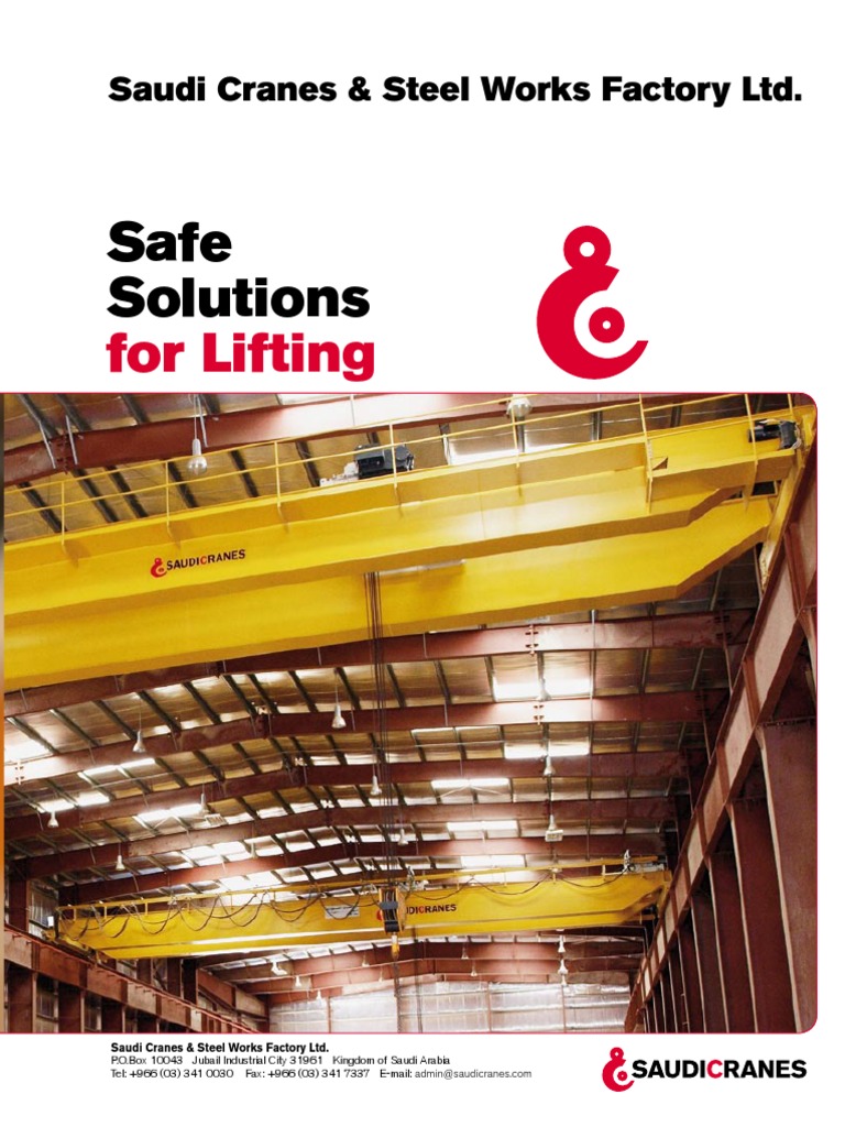 Saudi Cranes Catalogue | PDF | Crane (Machine) | Elevator