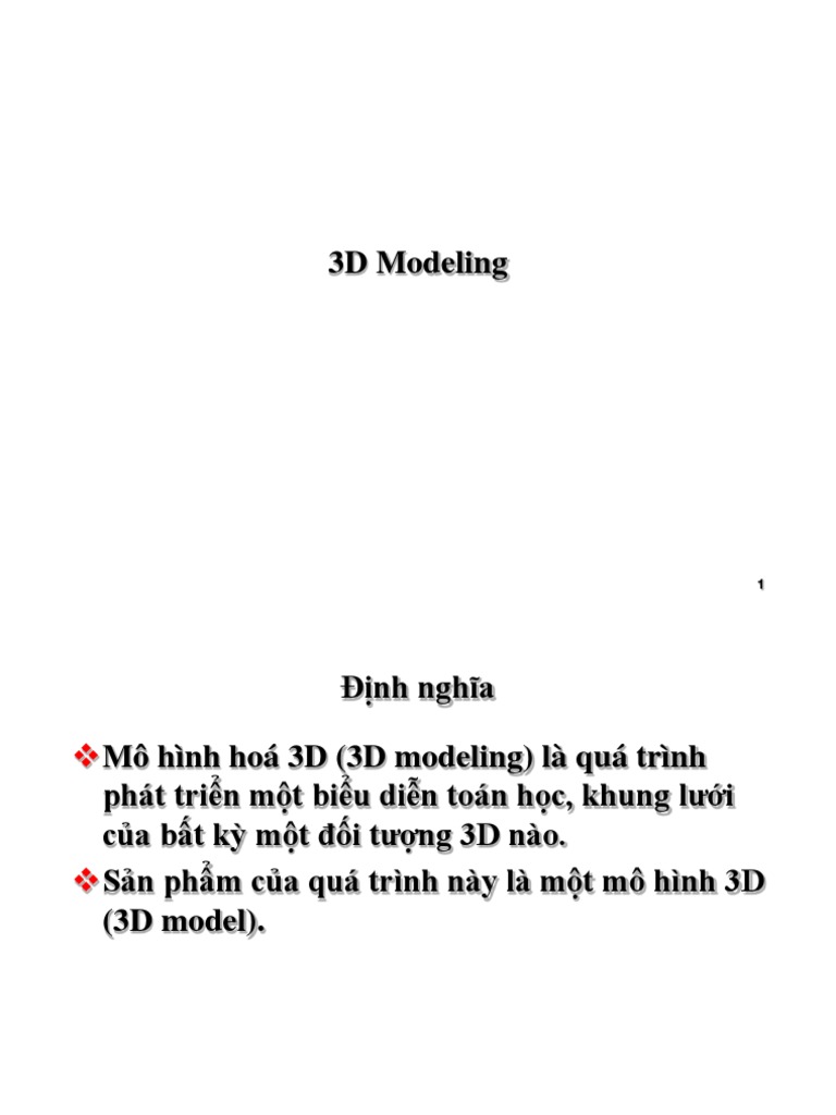 3 D Modeling | PDF