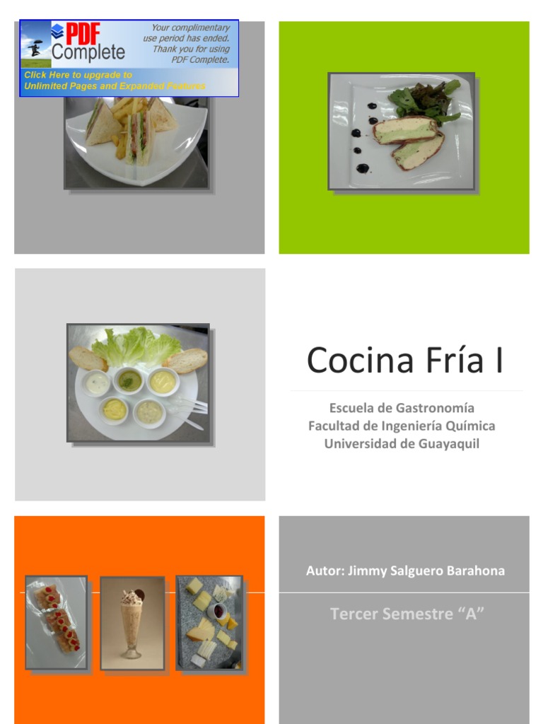 Cocina Fria 1 PDF | PDF | Queso | Vinagreta