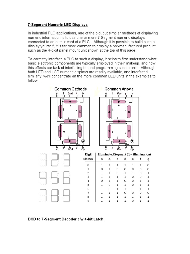 Led 7 Segment | PDF | Electronic Circuits | Binary Coded Decimal