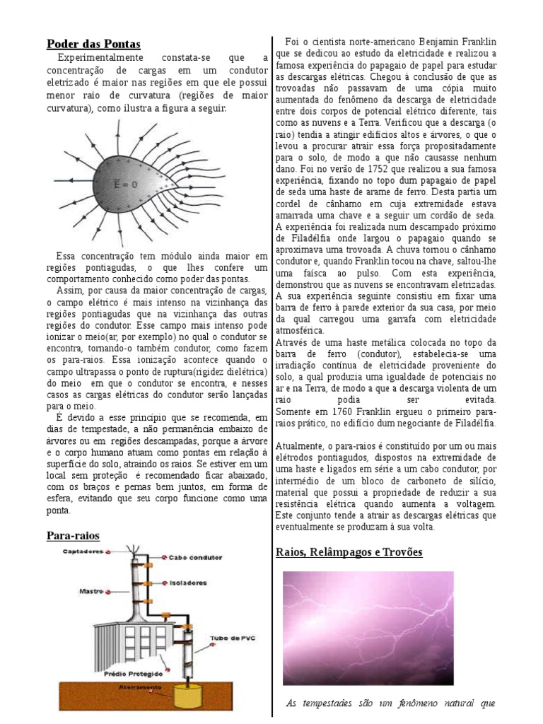 Poder Das Pontas PDF | PDF | Relâmpago | Nuvem