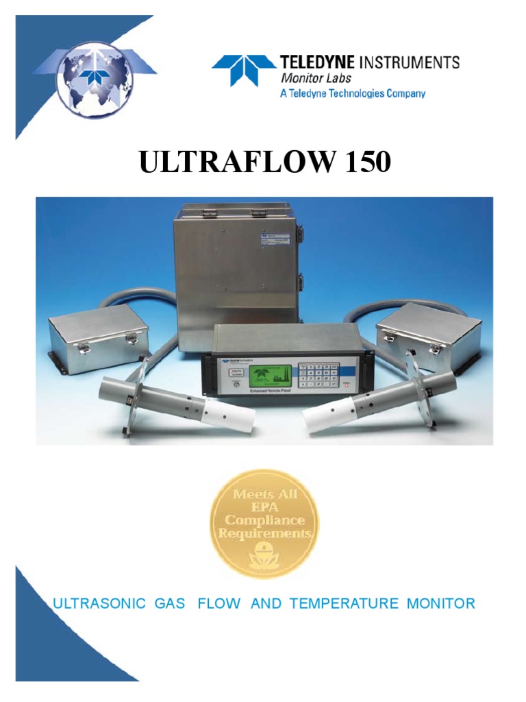 Ultraflow 150: Ultrasonic Gas Flow and Temperature Monitor | PDF | Flow ...