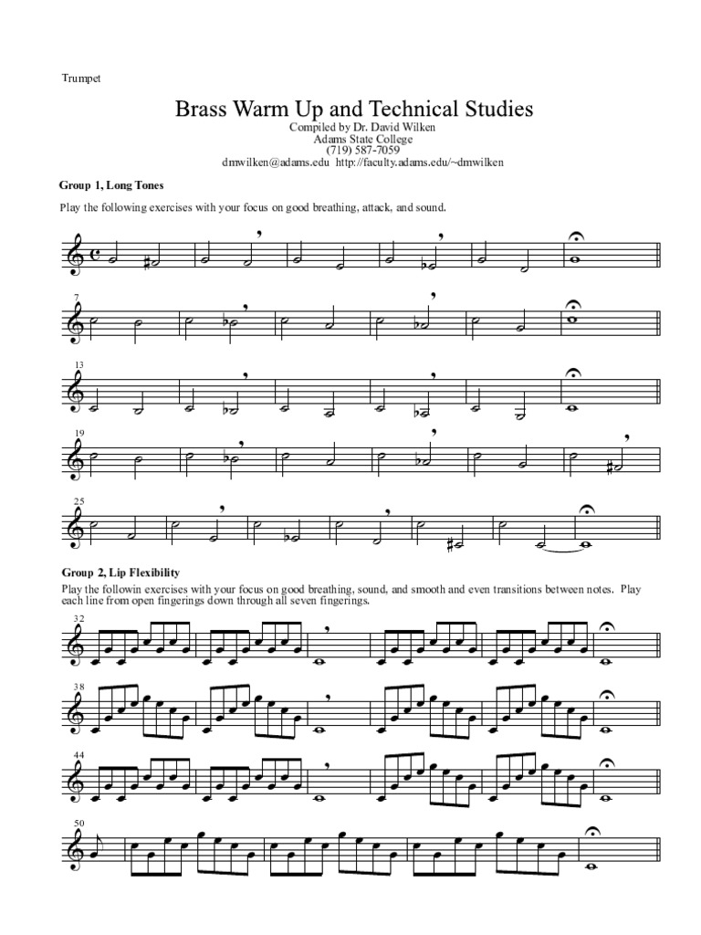 Trumpet Warm Up