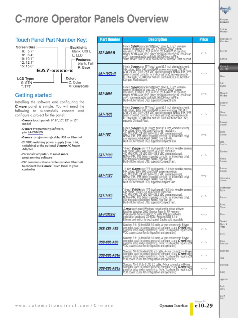 Ea7 Cmore Hmi | PDF | Usb | Usb Flash Drive