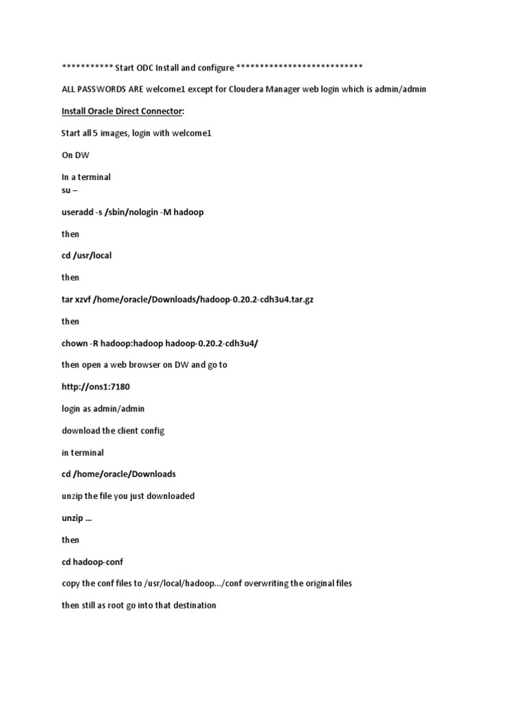 Master Cheat Sheet | PDF | Oracle Database | Apache Hadoop