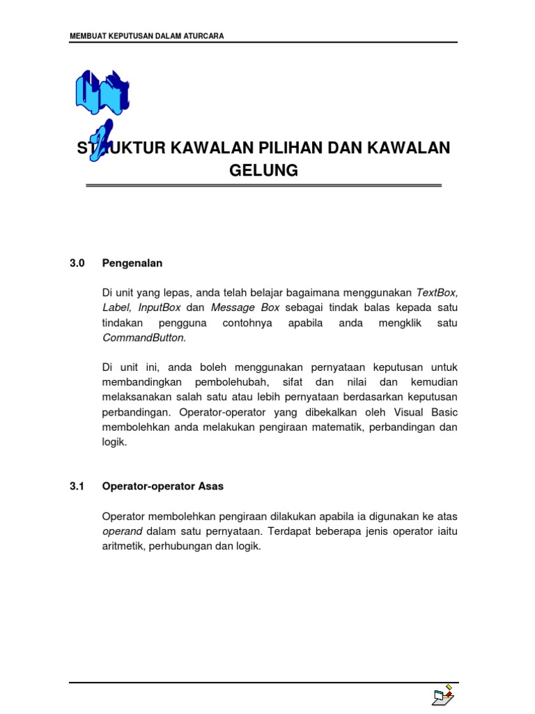 Struktur Kawalan Pilihan Dan Kawalan Gelung | PDF