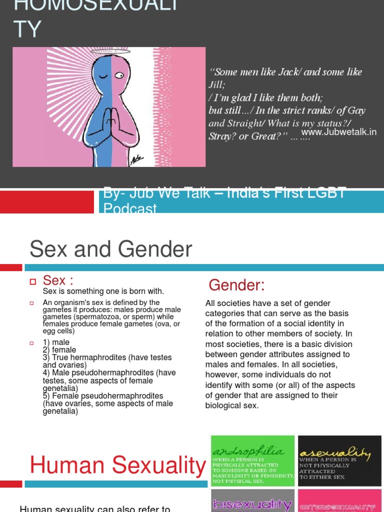 Presentation On Homosexuality | PDF | Homosexuality | Sexual Orientation