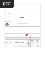 ITP - Fabrication of Structural Steel | PDF
