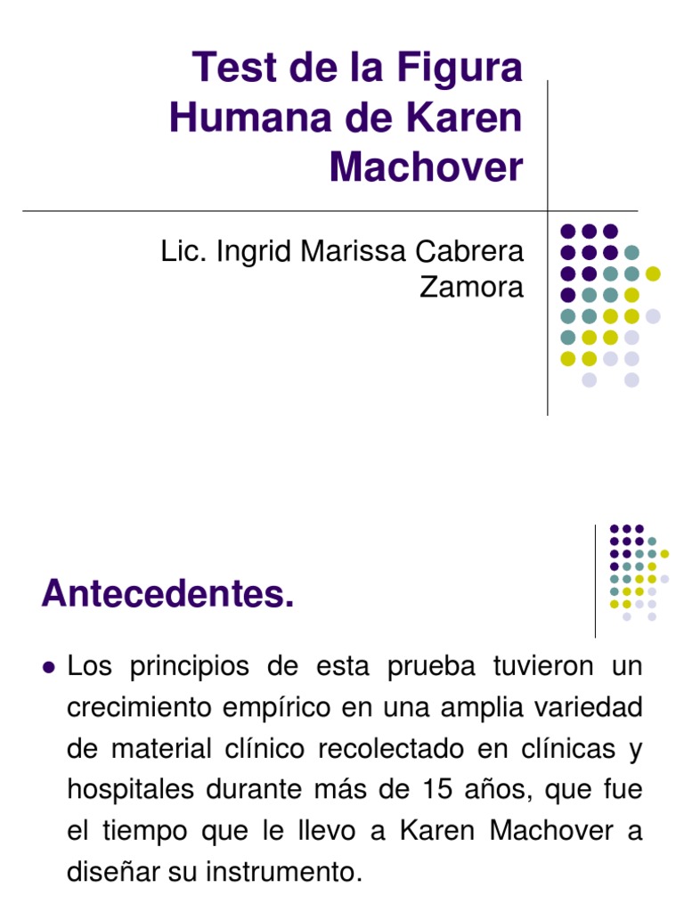 Test de la Figura Humana de Machover | PDF | Imagen | Dibujo