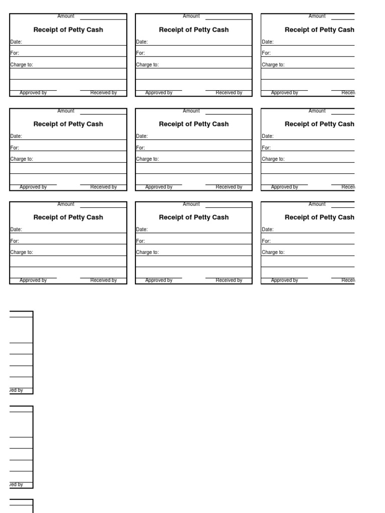 Petty Cash Receipt Template | PDF | Law
