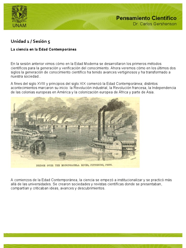 Ciencia Contemporanea U1S5 PDF | PDF | Evolución | Science