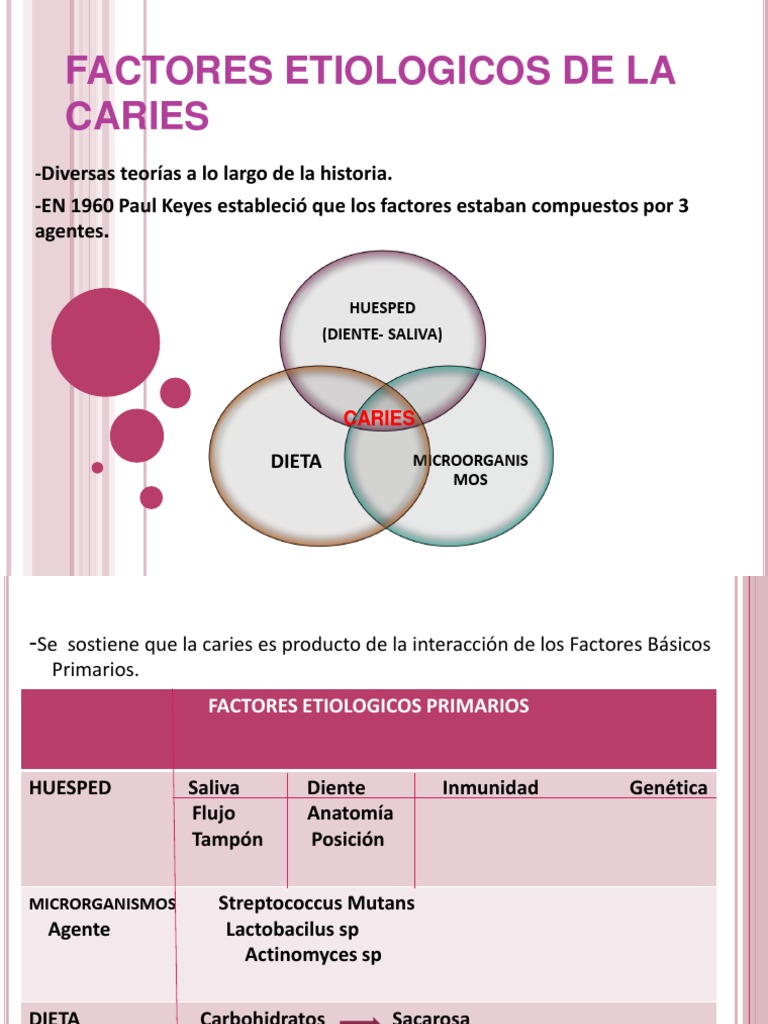 Factores Etiologicos de La Caries Power Point