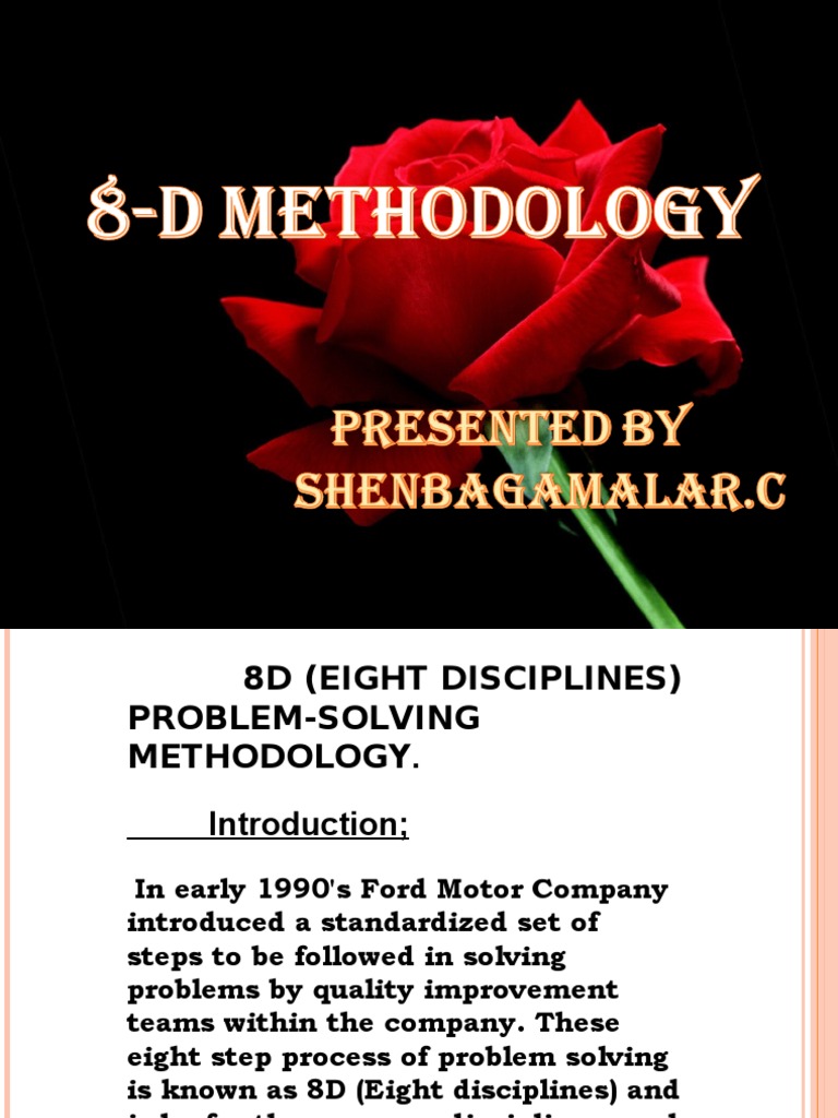 8D Problem-Solving Methodology Guide | PDF
