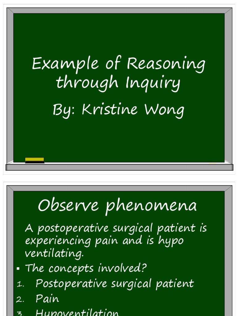 Example of Reasoning Through Inquiry | PDF | Reason | Inductive Reasoning