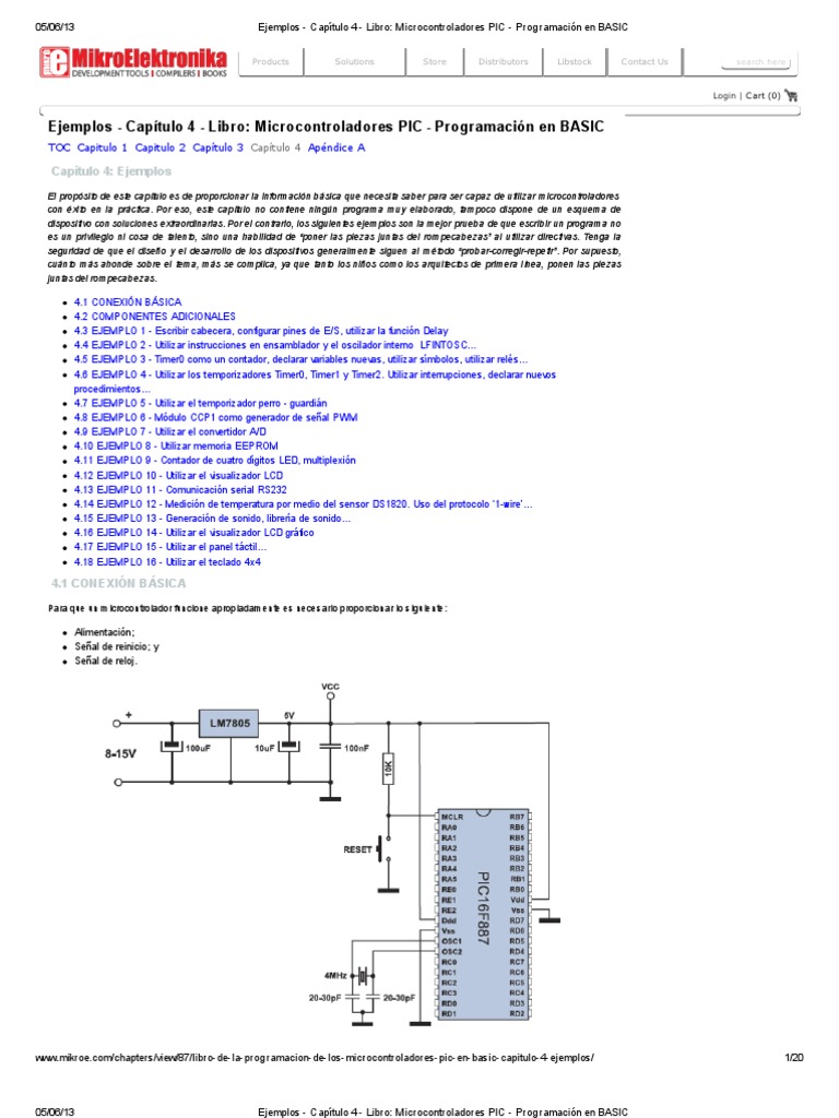 Ejemplos prácticos de programación en PIC BASIC para aprender el uso de ...