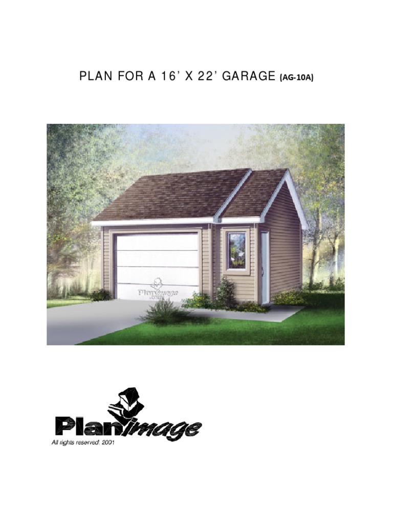 Garage Plans | PDF | Framing (Construction) | Structural Engineering