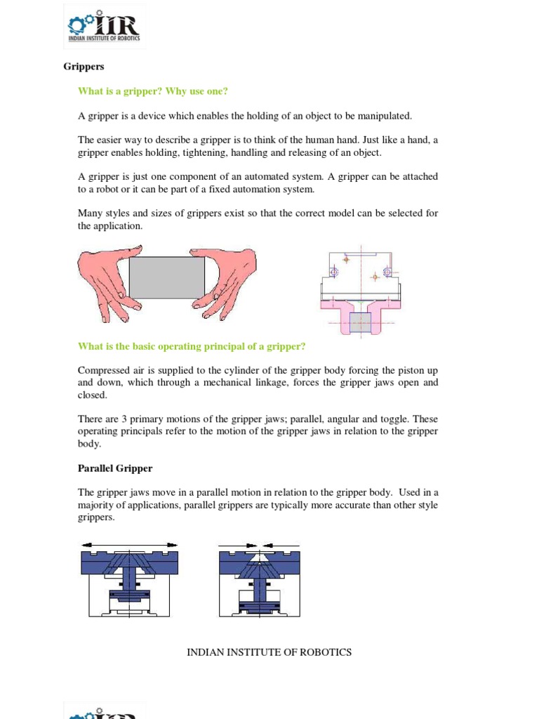 What Is A Gripper? Why Use One?: Grippers | PDF | Actuator | Mechanics