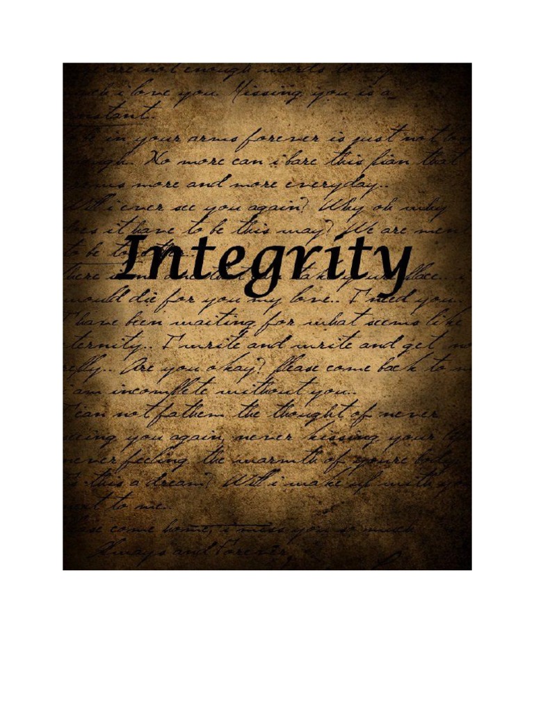 Integrity PDF | Download Free PDF | Integrity | Graphology