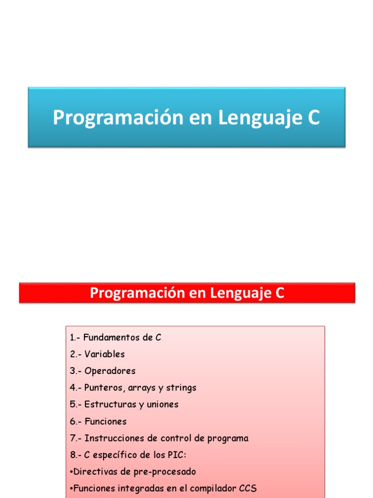 Programación en Lenguaje C | Descargar gratis PDF | Lenguaje de programación | Programa de ...