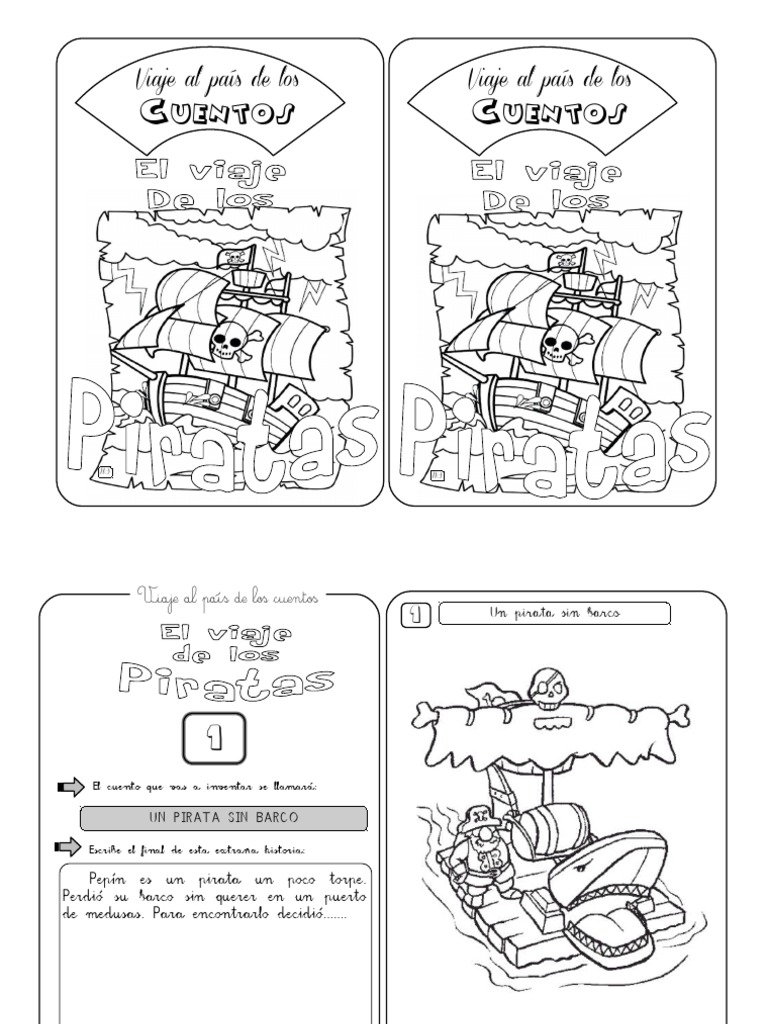 El Viaje de Los Piratas Fichas | PDF | Piratería | Ocio