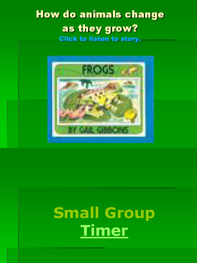 How Do Animals Change As They Grow?: Click To Listen To Story | PDF ...