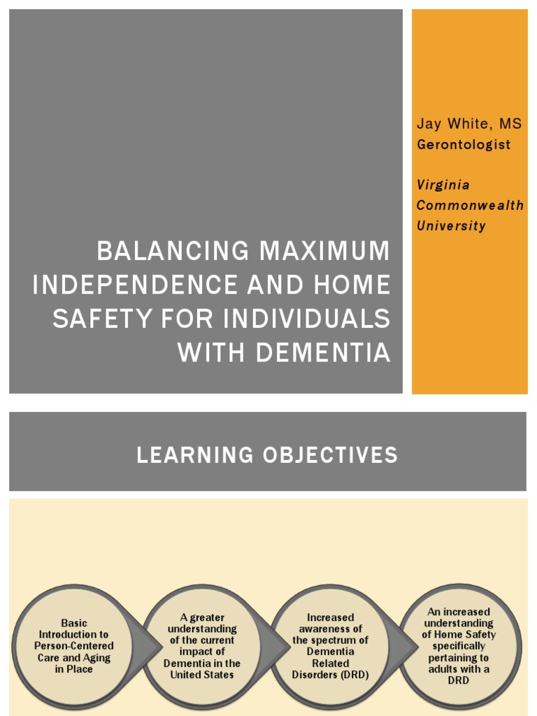 Balancing Maximum Independence and Home Safety For Individuals | PDF ...