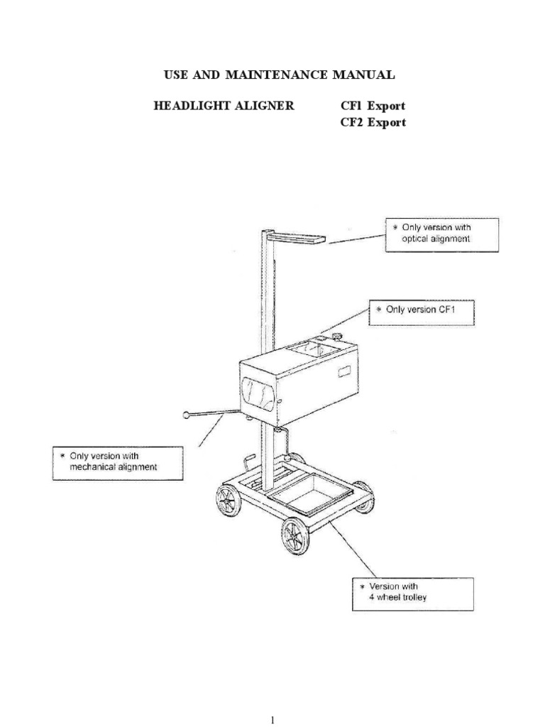 Maintain Headlight Alignment With Manual | PDF | Headlamp | Equipment
