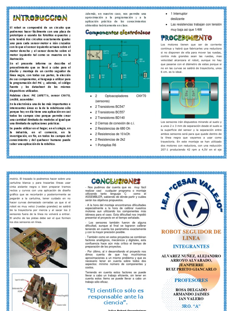 Triptico Cherui03030 | PDF | Robot | Robótica